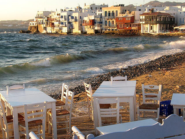 Weather in Greek islands of the Cyclades in september 2023 ...